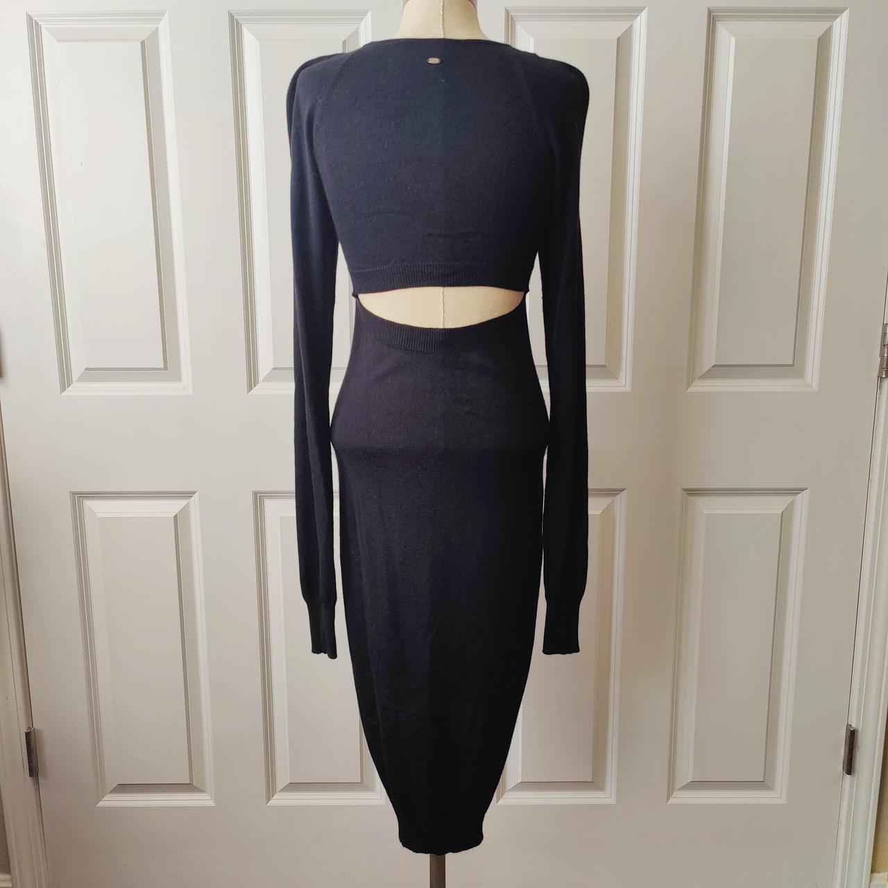 Roberto Cavalli merino wool sweater knit LBD dress -... | Depop