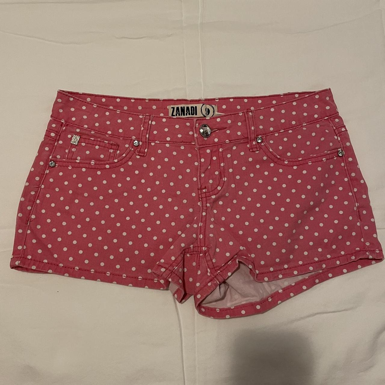 Zanadi Pink Polka Dot Shorts Size 9 2000s 90s Y2k Depop