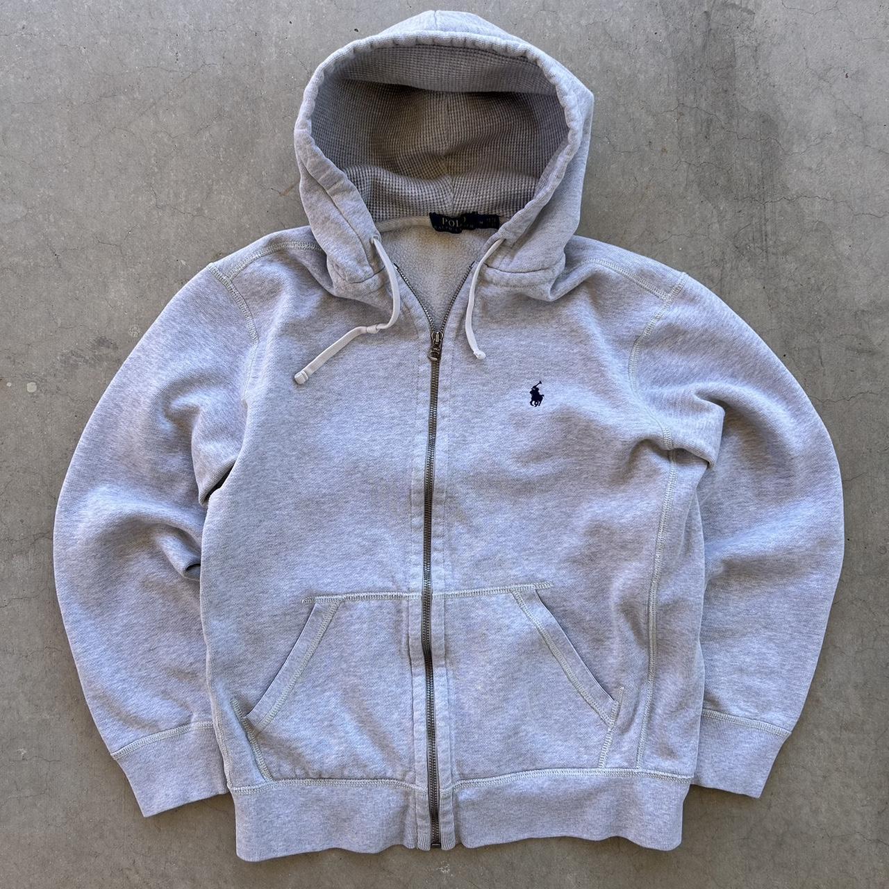 Vintage Ralph Lauren Heather Grey Zip Jacket size small - Depop