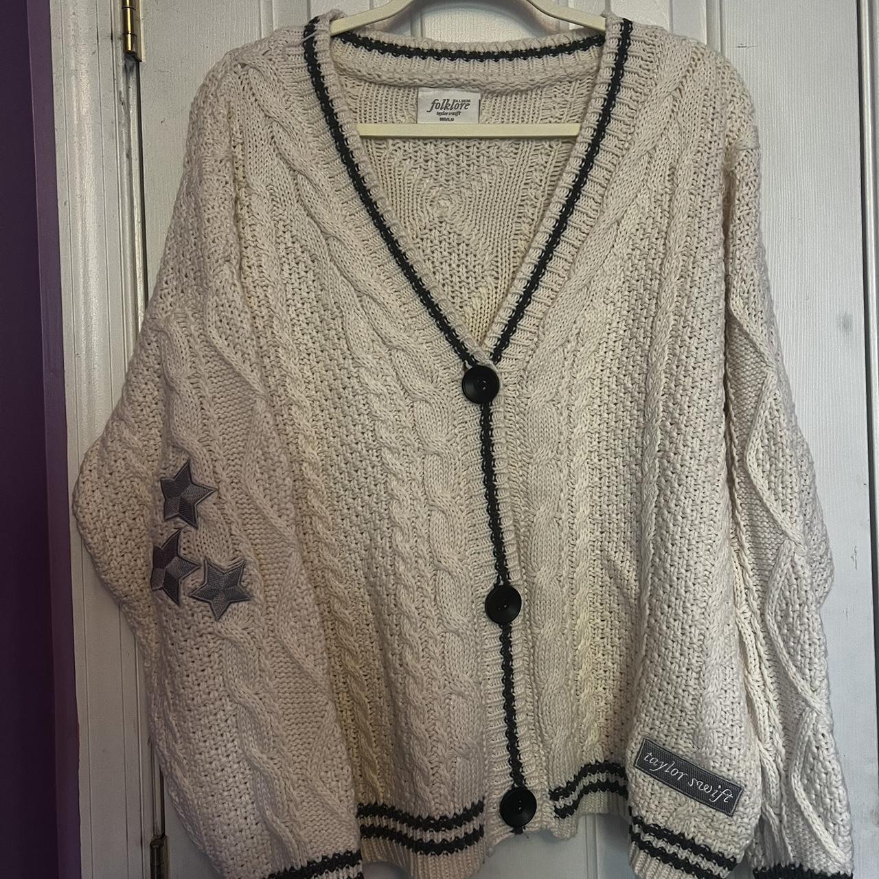Taylor Swift Eras Tour Folklore cream cardigan!... - Depop