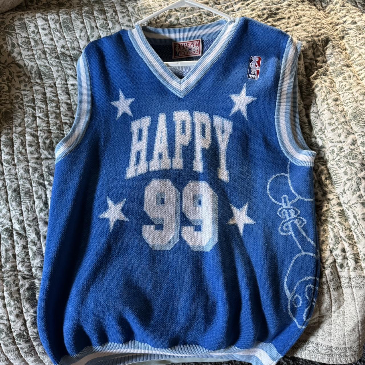 Happy99 Blue Sweater Vest Worn once - Depop