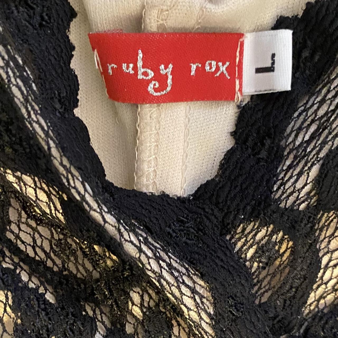 y2k ruby rox dress lace overlay and bow detailing... - Depop