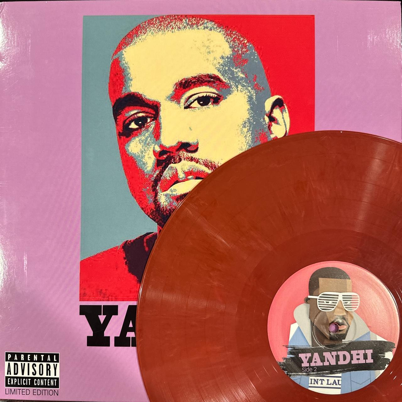 Yandhi- Kanye West Unofficial Record 2LP Maroon... - Depop