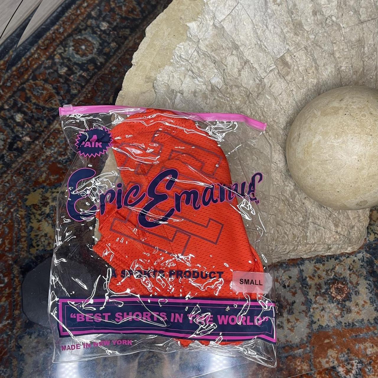 Authentic Eric Emmanuel Unisex basic printed shorts... - Depop