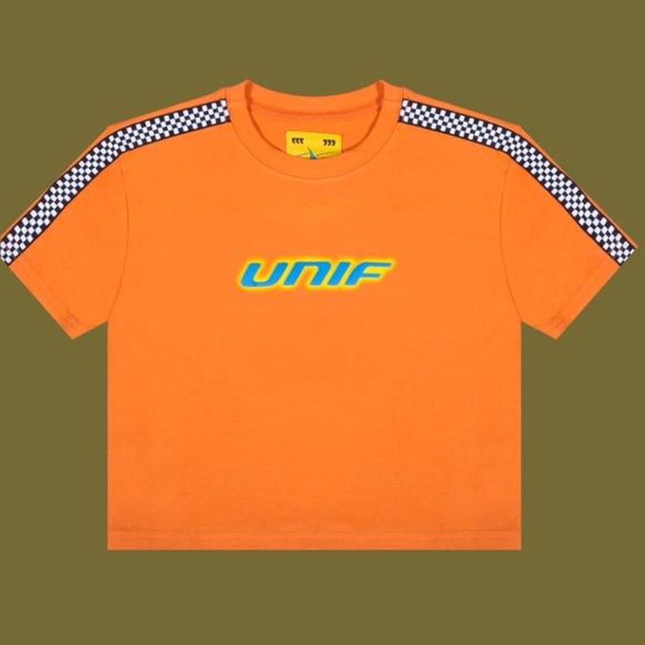 UNIF racer tee orange: color, size: small, zero... - Depop