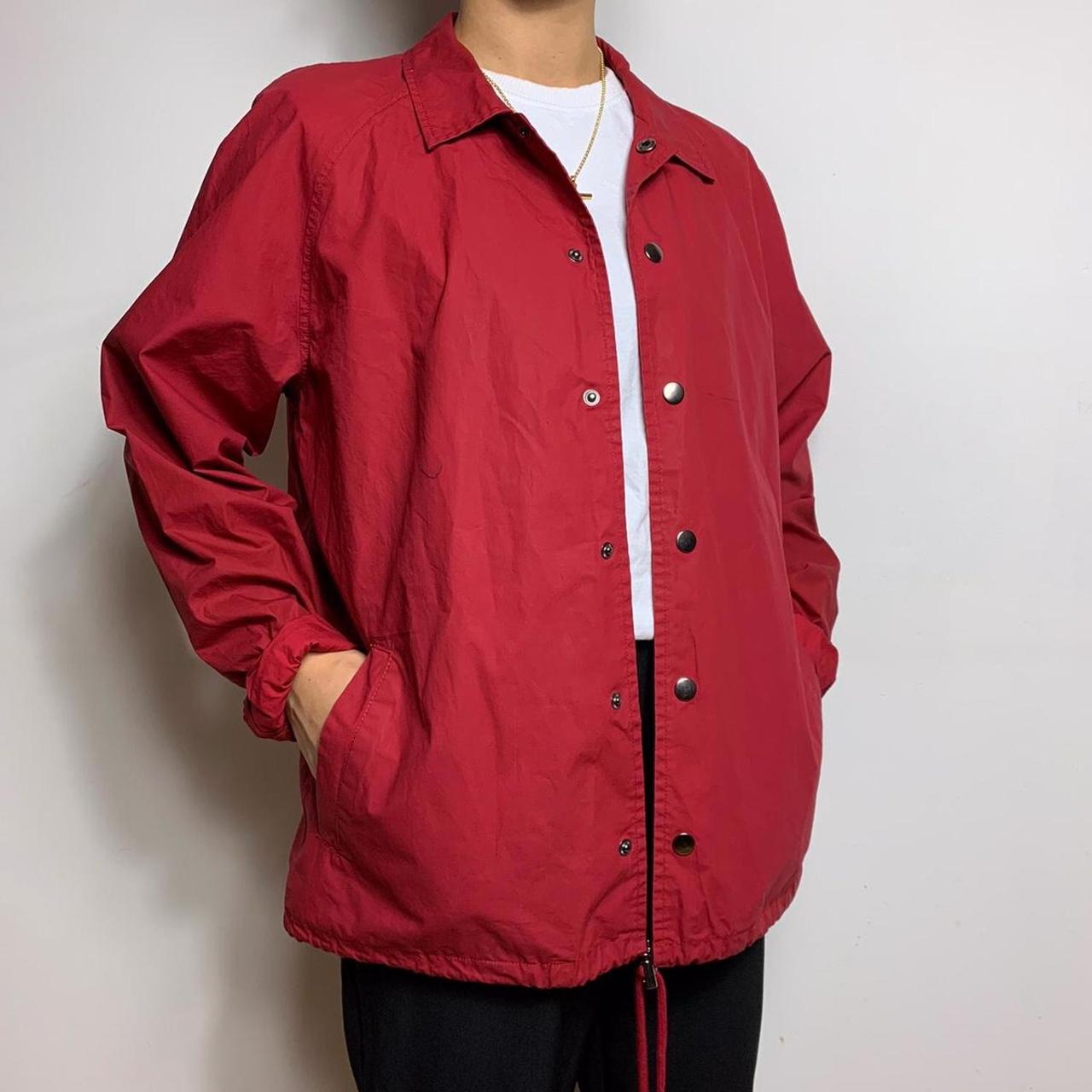 VINTAGE COACH JACKET Red Size M Excellent Condition - Depop