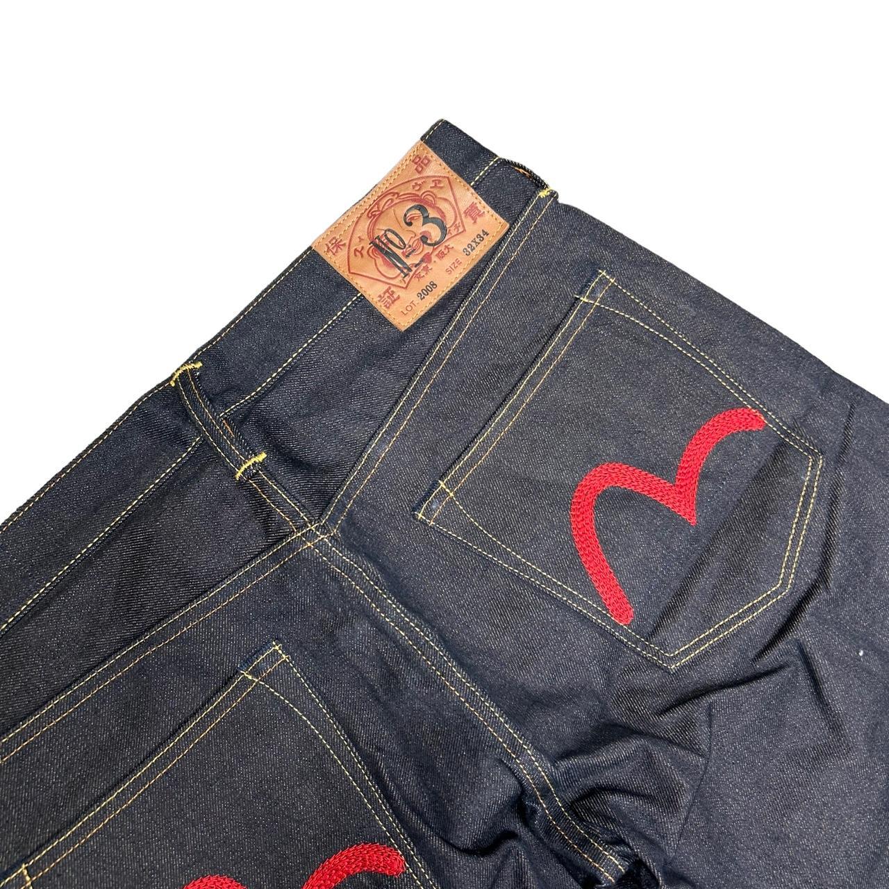 Evisu Gull Jeans W32 Vintage Evisu Embroidered... - Depop