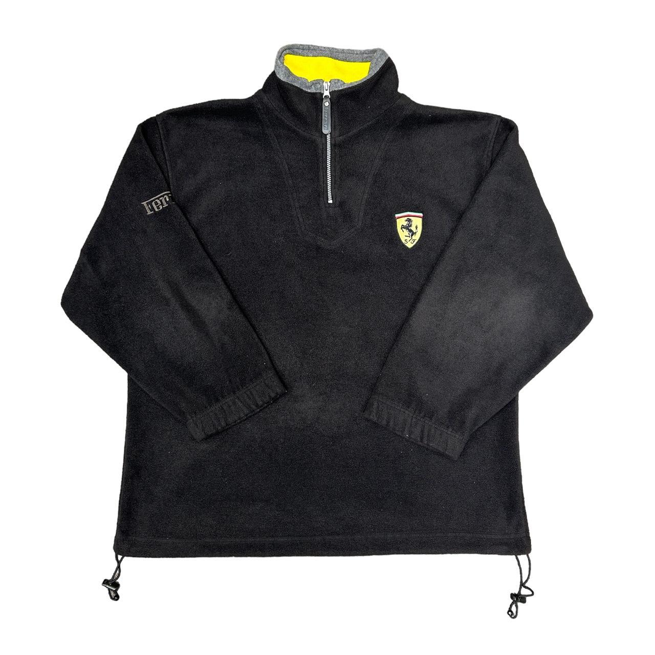 Ferrari Vintage Fleece XL Embroidered logo to... - Depop