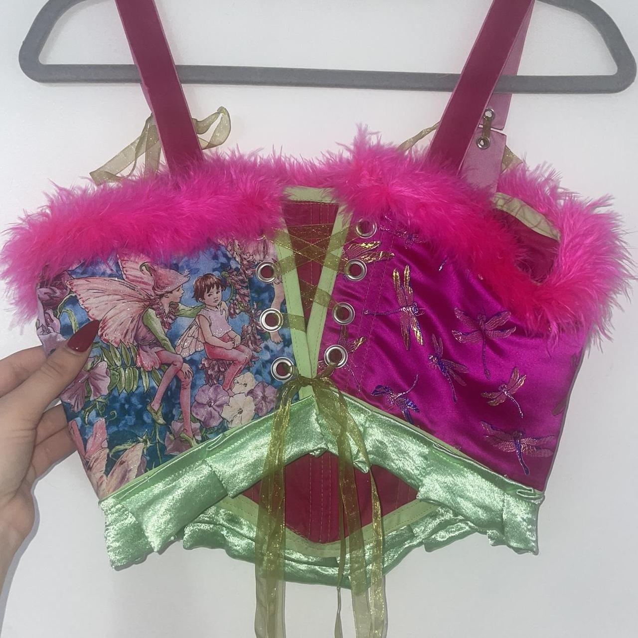 Faded Fairy hand made custom corset top size S best... - Depop