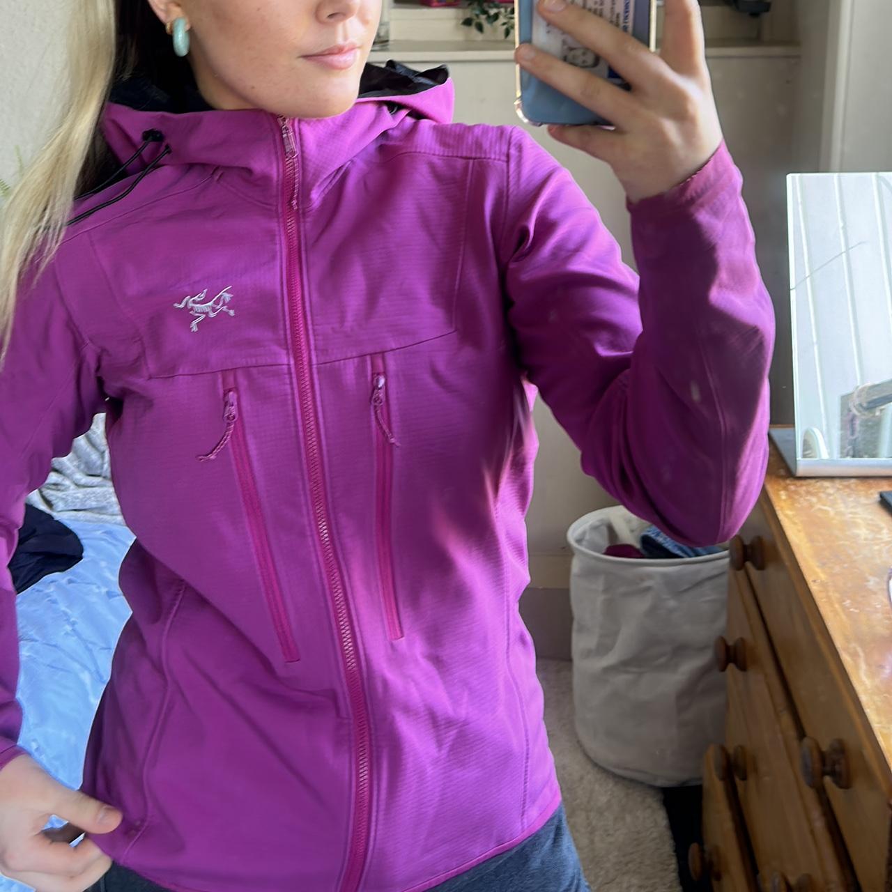Arcteryx purple soft shell jacket Size S Wear shown... - Depop