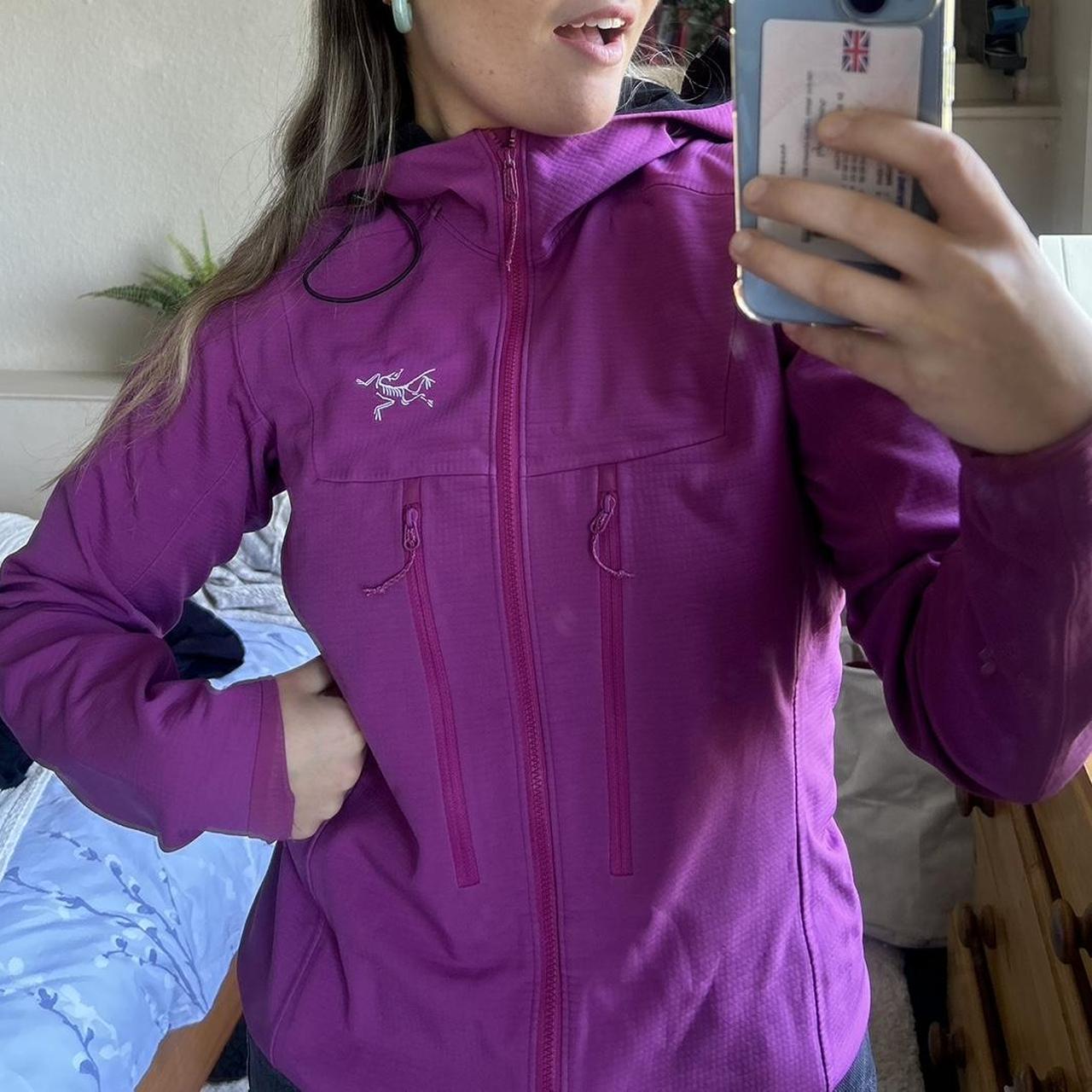 Arcteryx purple soft shell jacket Size S Wear shown... - Depop