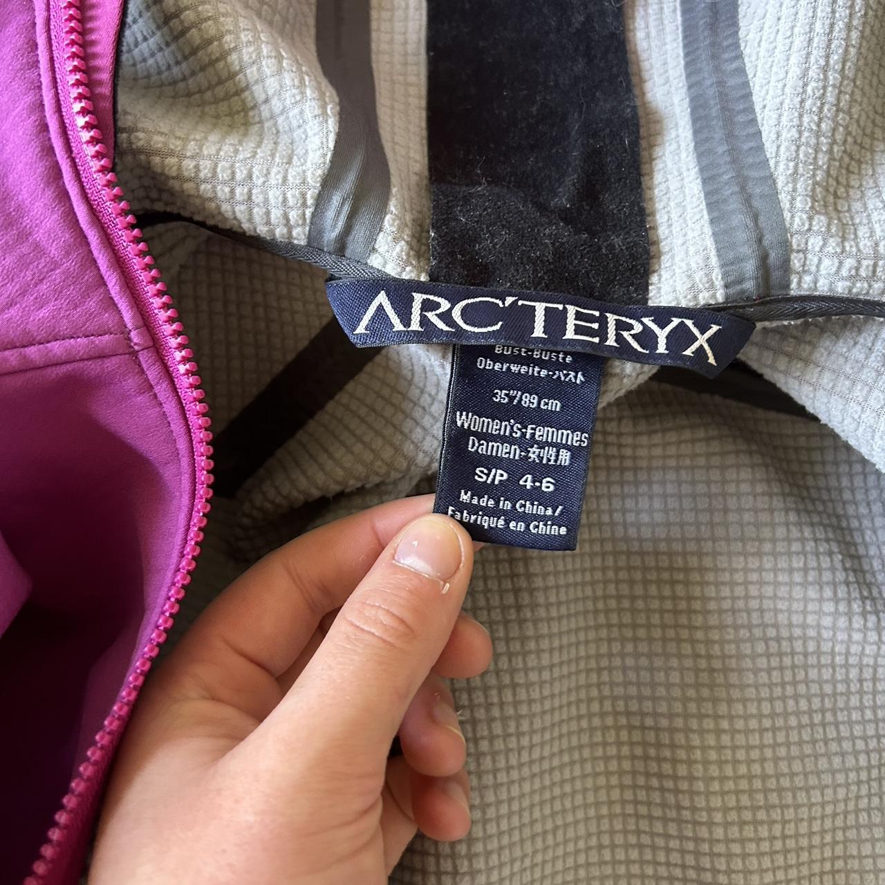 Arcteryx purple soft shell jacket Size S Wear shown... - Depop