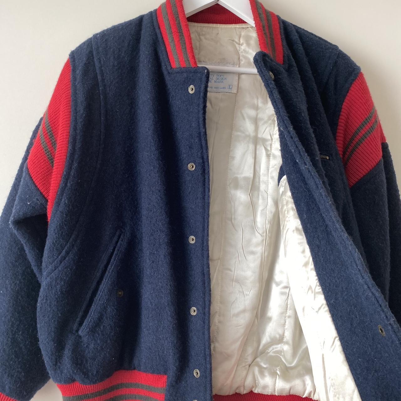 Unique original 'Carrera' navy blue baseball jacket... - Depop