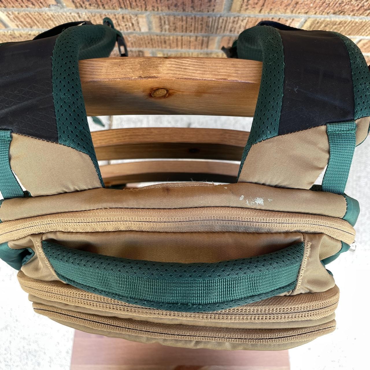 The North Face Borealis backpack Gold/Pine Green... - Depop