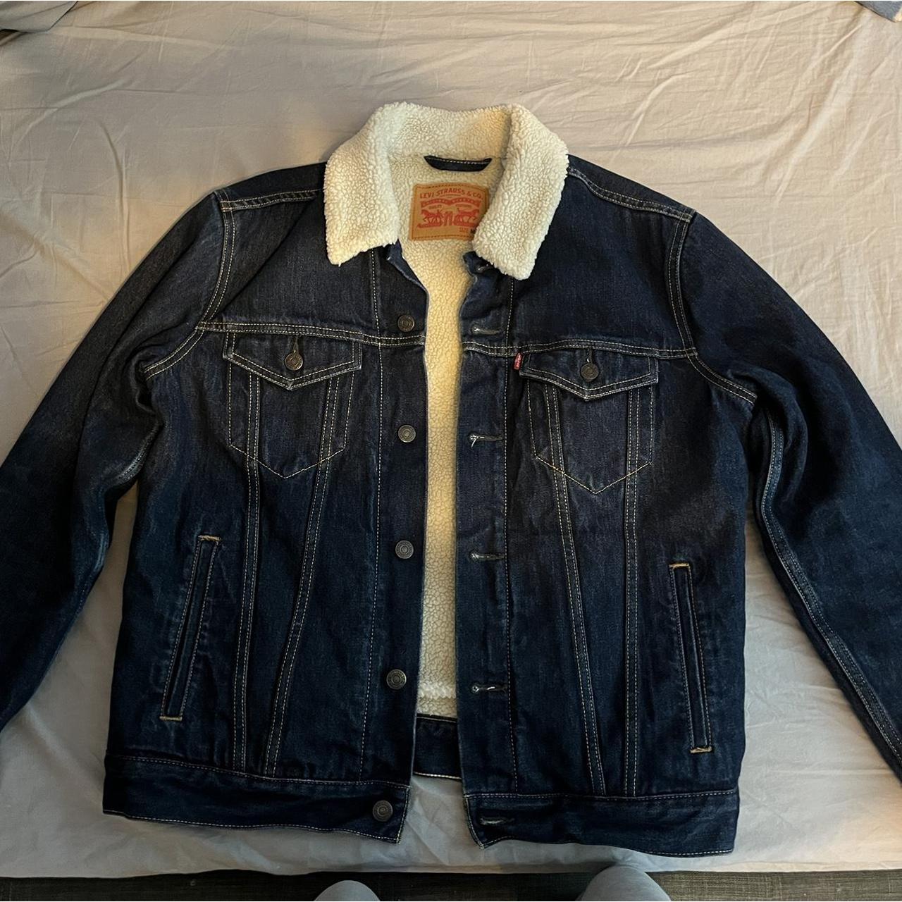 Levi’s Jean Jacket Sherpa Cotton #Levis... - Depop