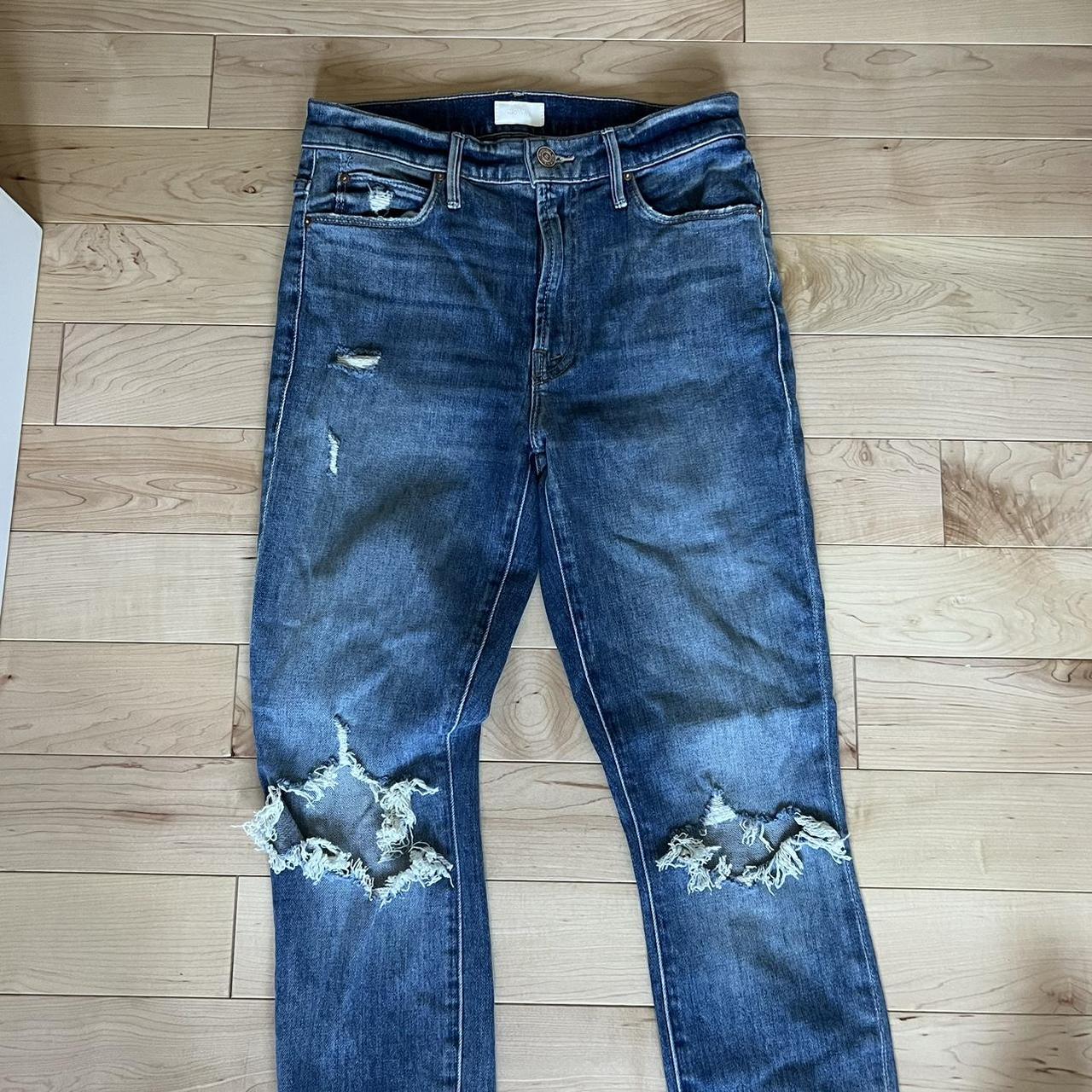 MOTHER lightening bolt jeans. Great condition,... - Depop