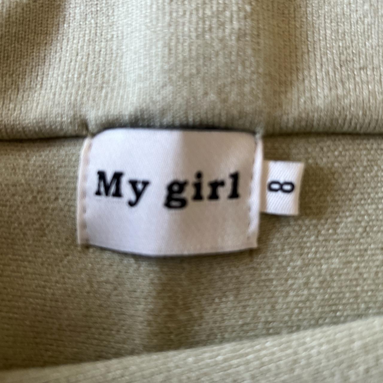 Verge Girl Vrg Grl Green Knit Mini Skirt Work Once Depop