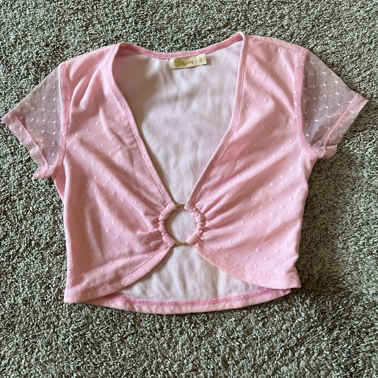 Light pink crop top from Peppermayo size small - Depop