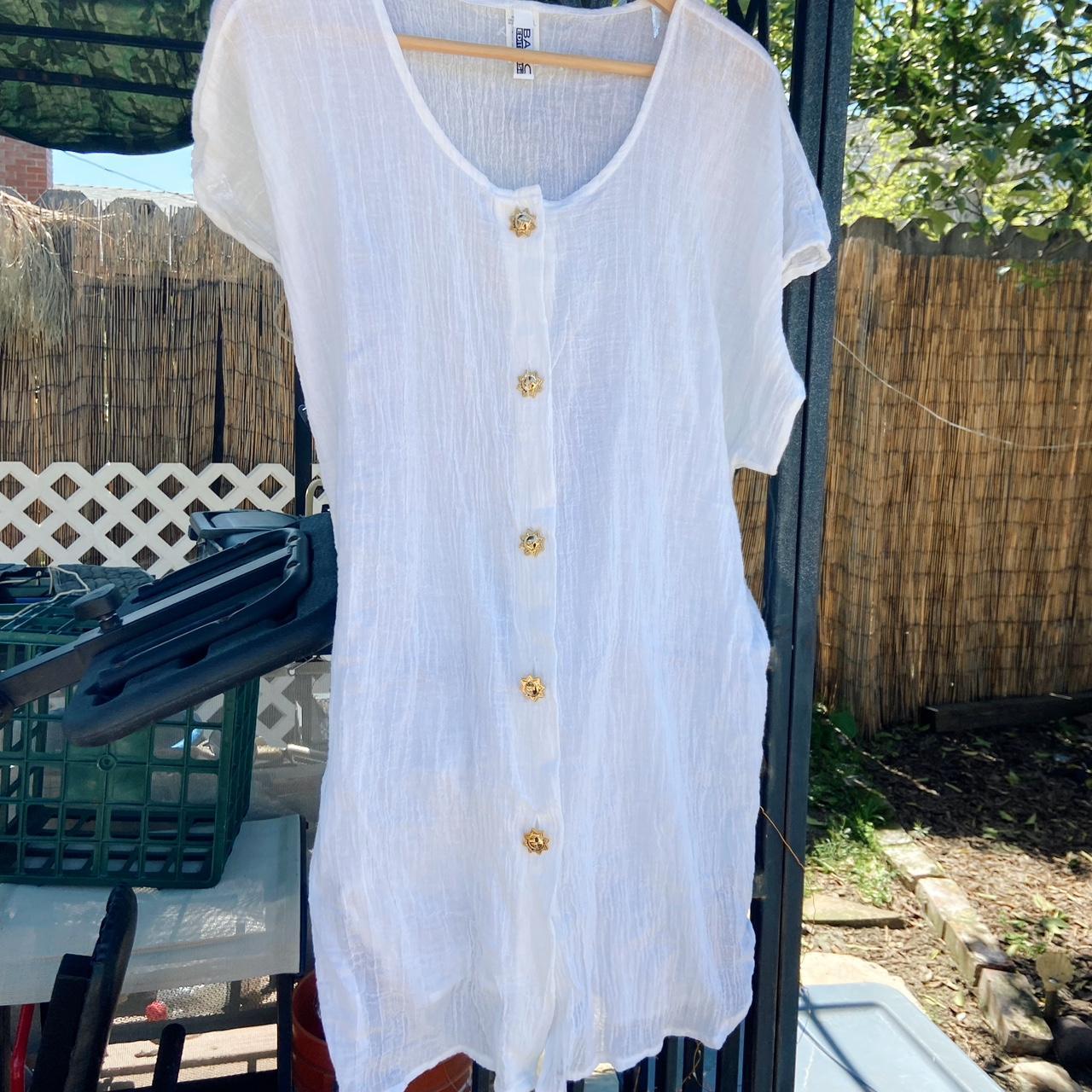 Womens White Cover Ups Depop