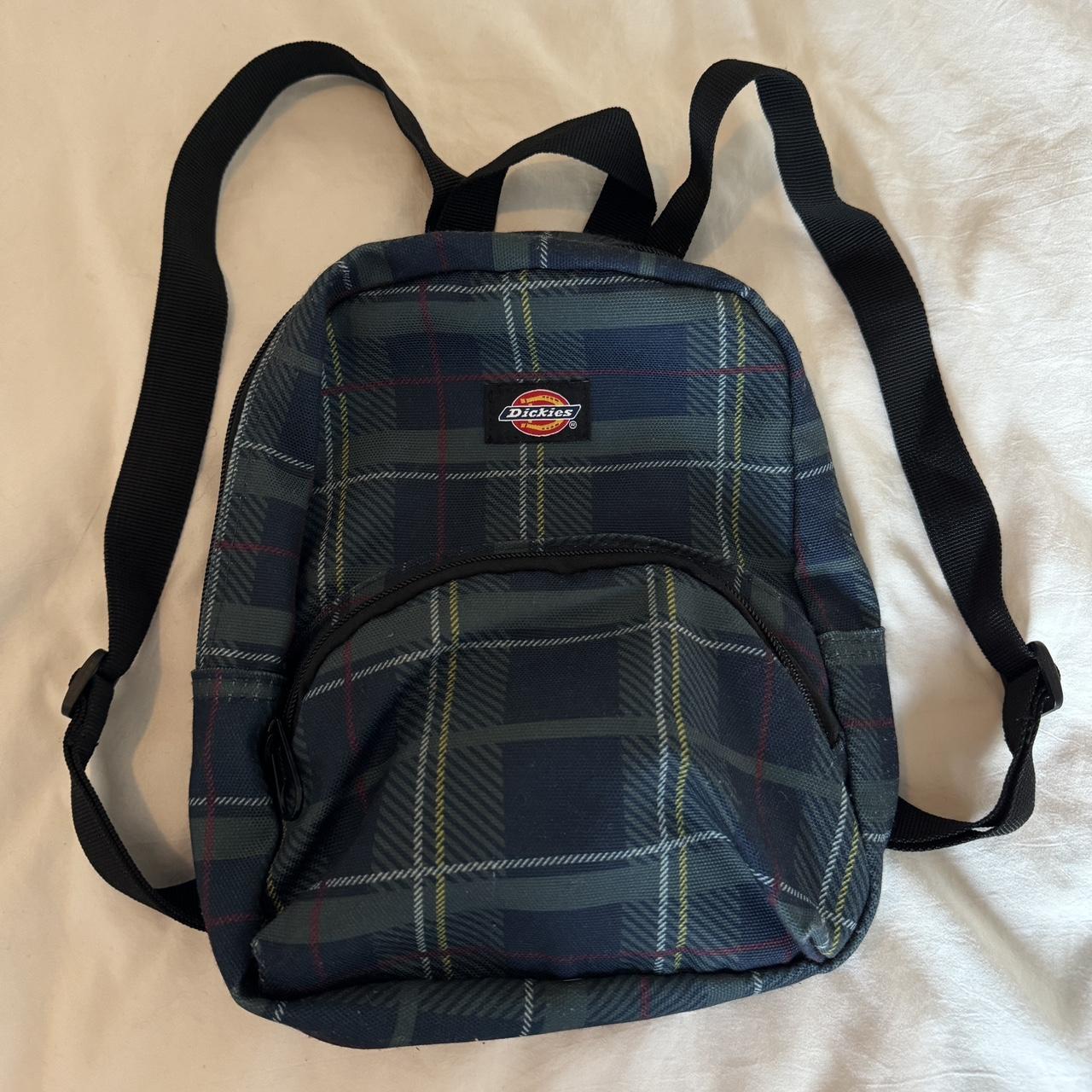 Cutest Dickies plaid mini backpack. Never used, like... | Depop