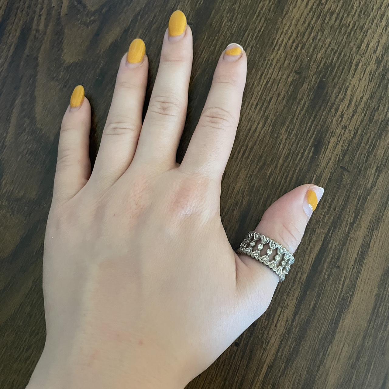 silver thumb ring - size 7.5 - Depop