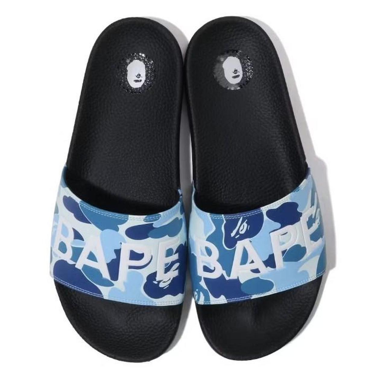 Bape ABC Camo slides Blue Camo / size 10 | Depop