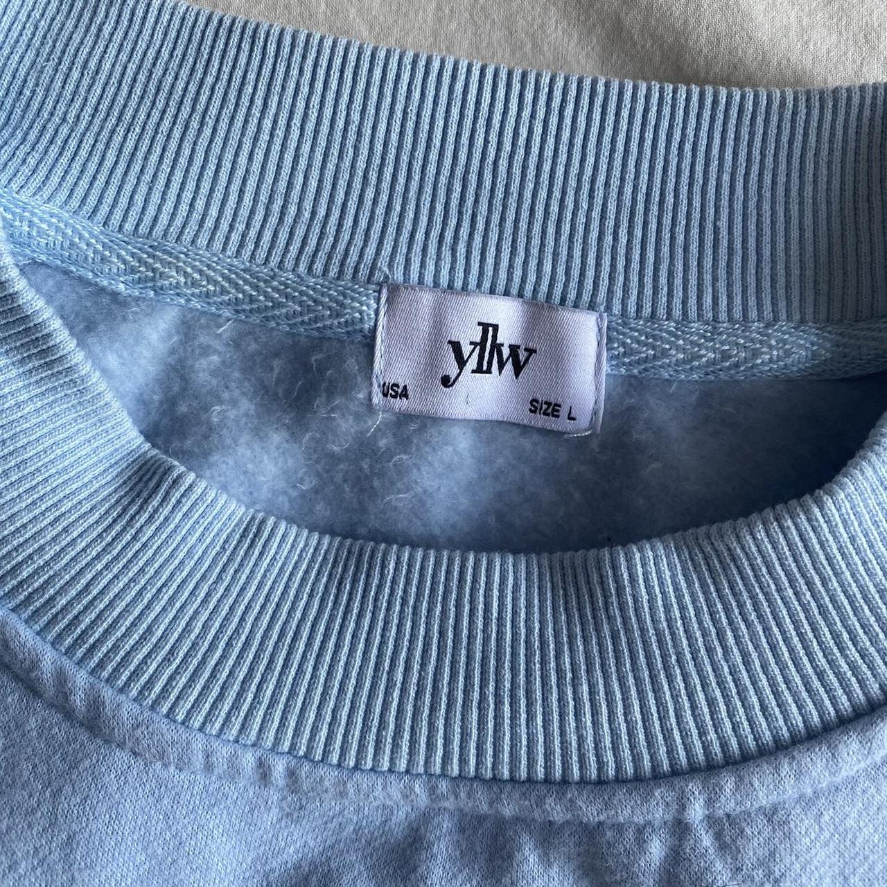 Yellow the label pullover sweatshirt Size large... - Depop