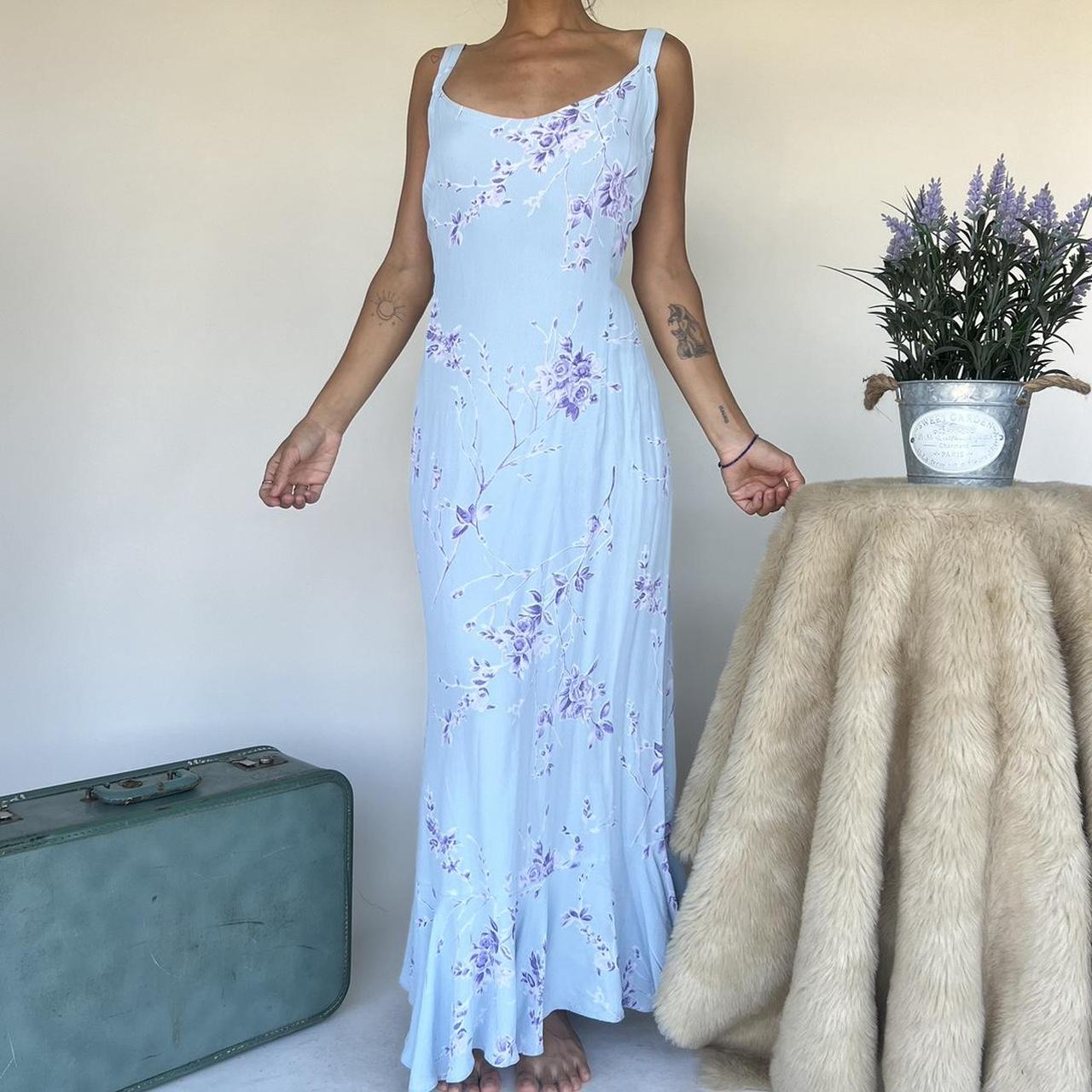 90s Jenny Helene Set Made in USA Dress & Ruffle... - Depop