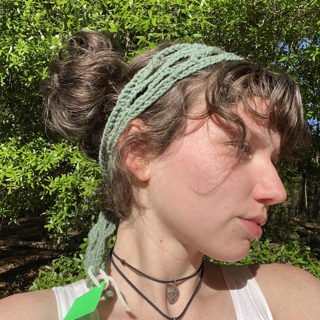 crochet fishnet headbands🐛🪲🐝🦋 these are made... - Depop