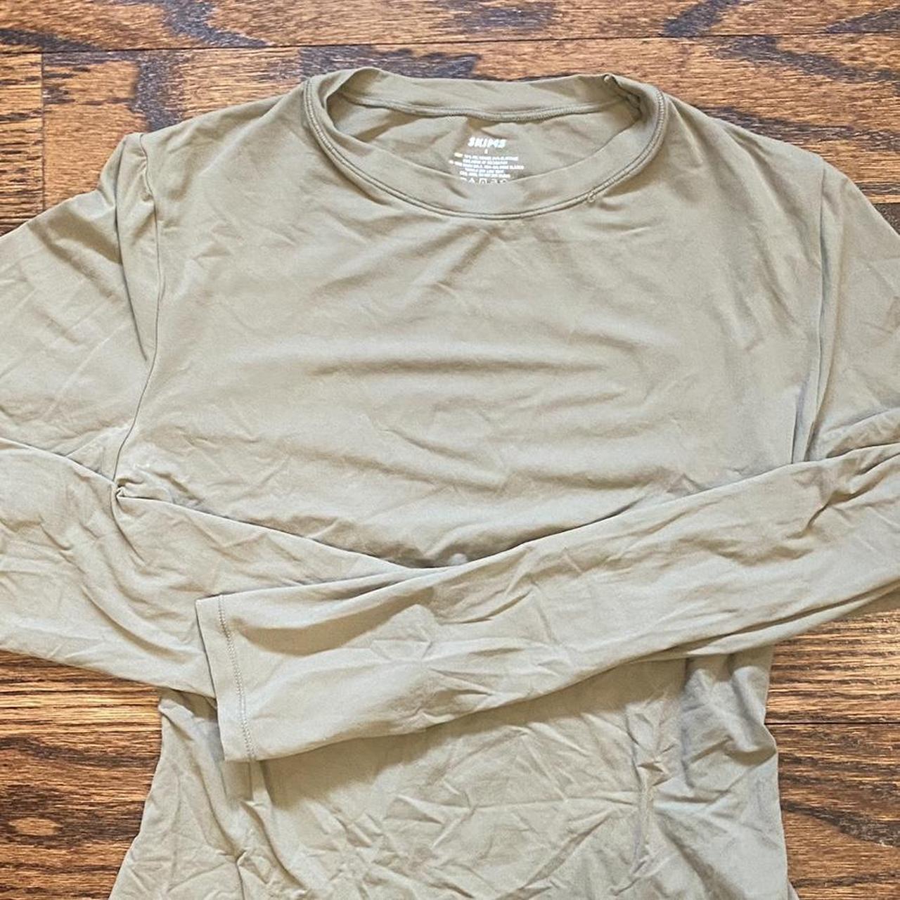 Skims Khaki Fits Everybody Long Sleeve - Depop