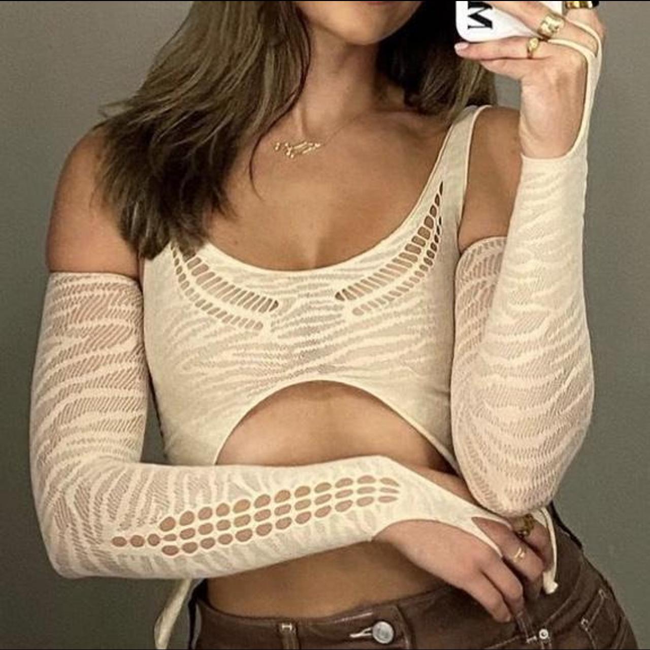 NO PAY PAL PLEASE ️ THE KRIPT Aerin Top - nude. One... - Depop