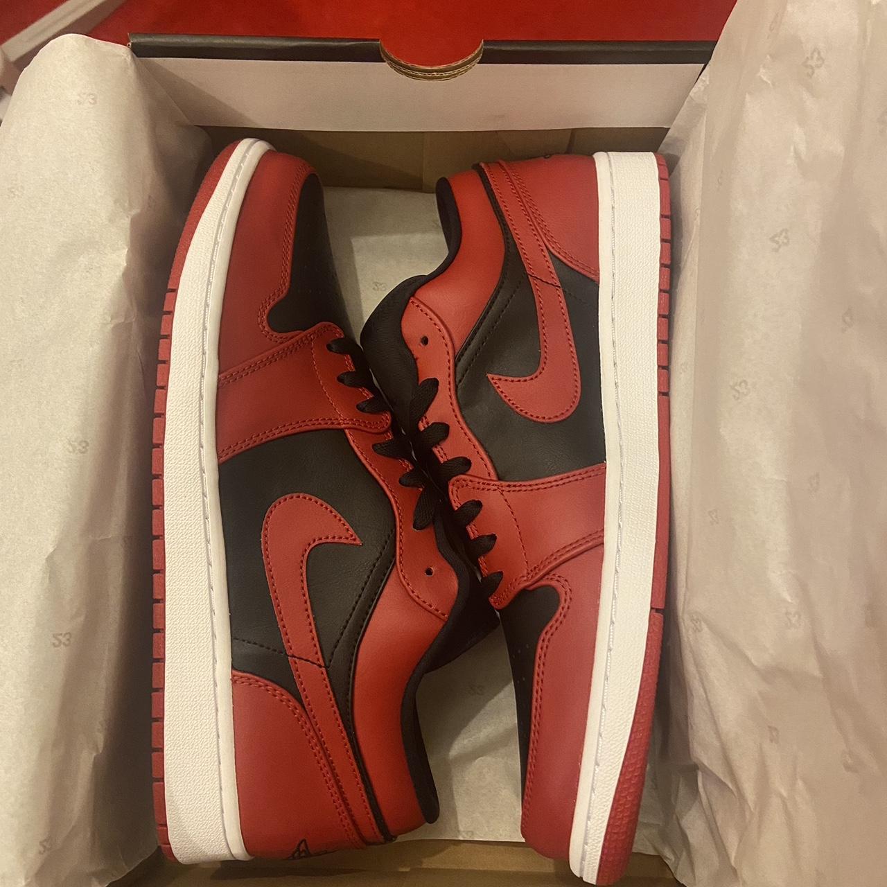 Air Jordan One Low Red (Reverse Bred) Release date... - Depop