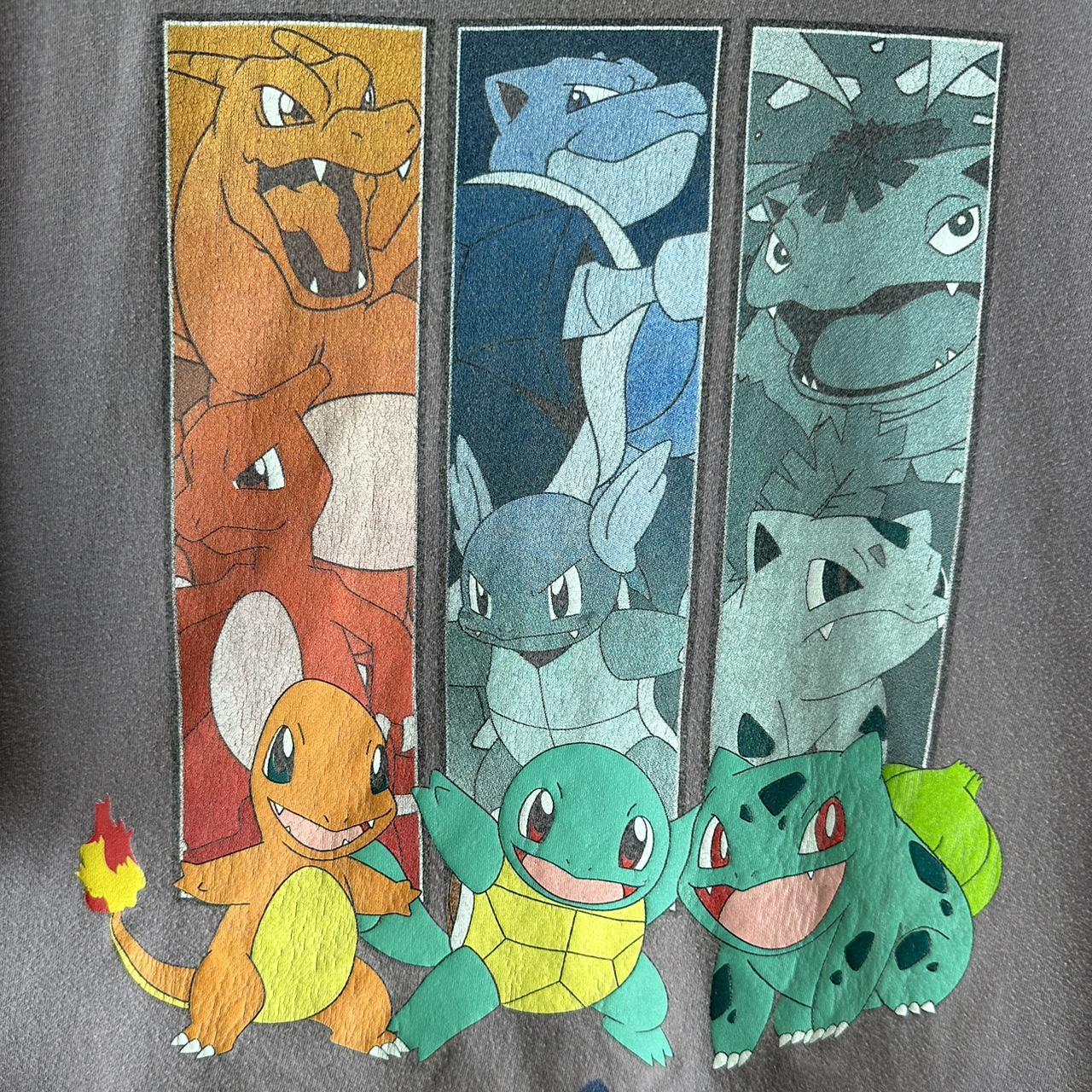 Y2K Pokémon Starters T-Shirt #y2k #pokemon - sun... - Depop