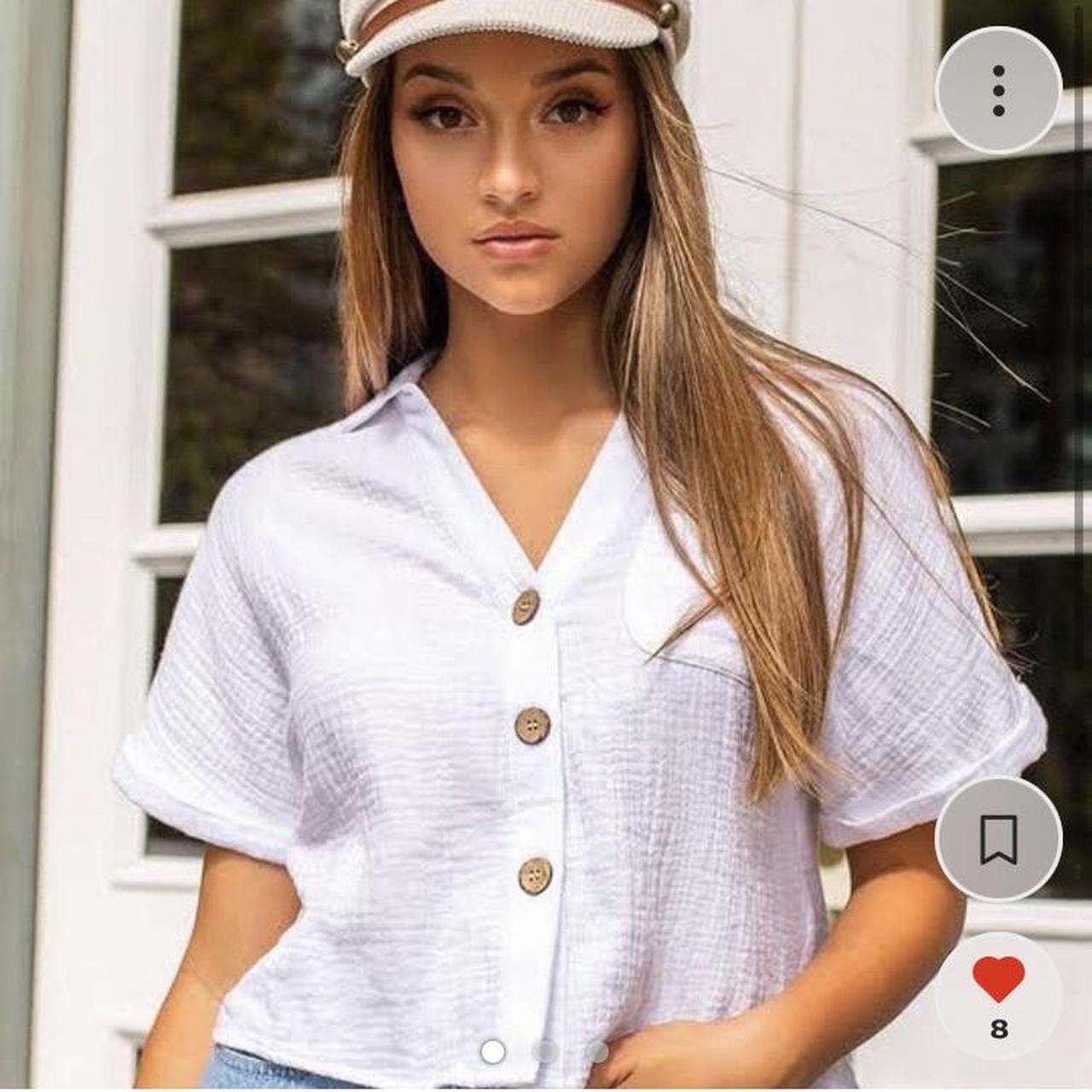 MOOLOOLA GOLDEN AGE SHIRT - White cotton mooloola... - Depop