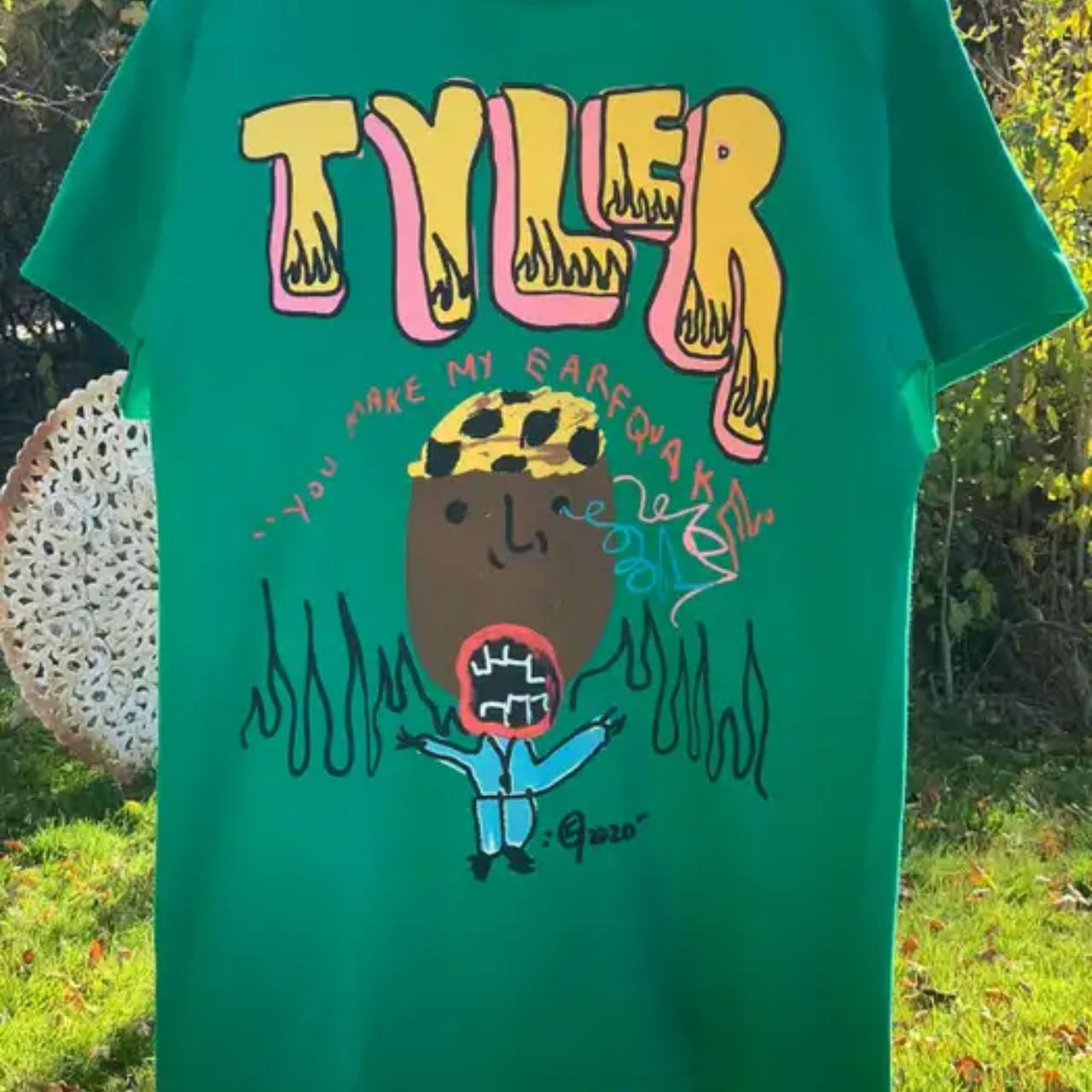 5AMROSA Tyler The Creator Green... - Depop