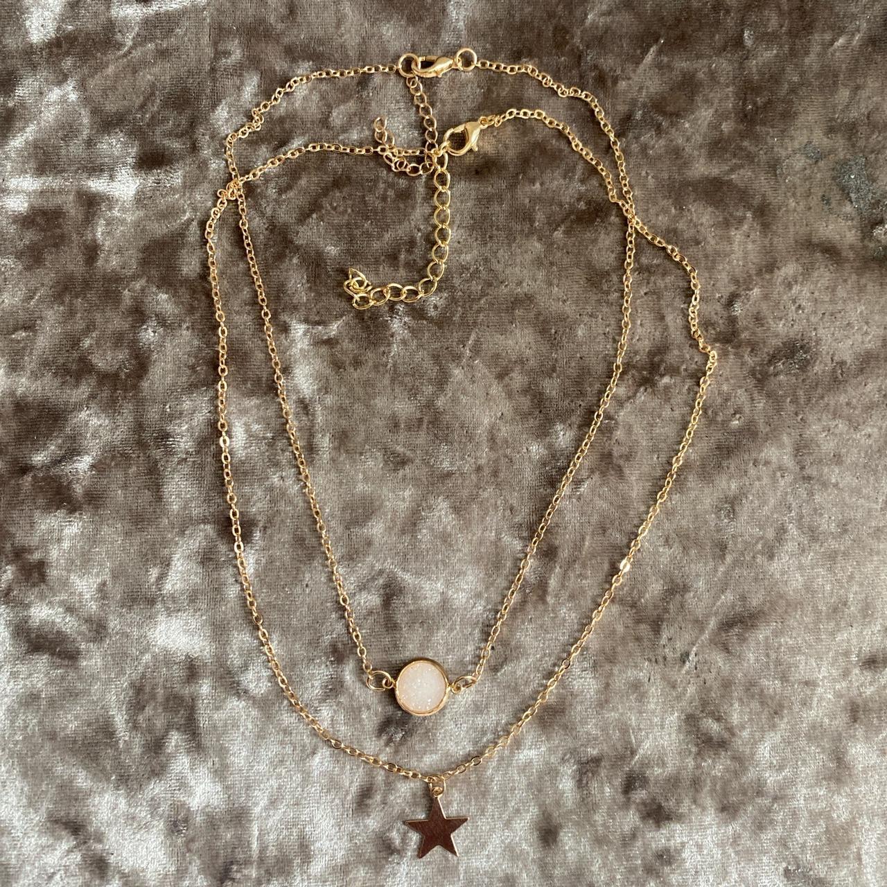 Stunning set of two gold chain necklaces from... - Depop