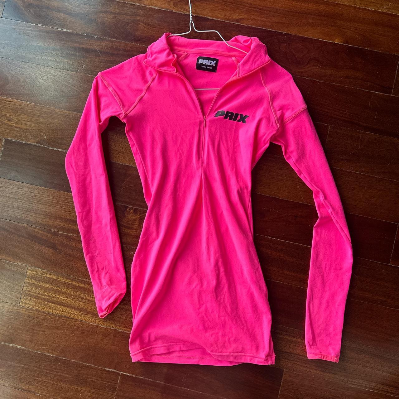 Prix pink mini dress, very stretchy, with holes for... - Depop