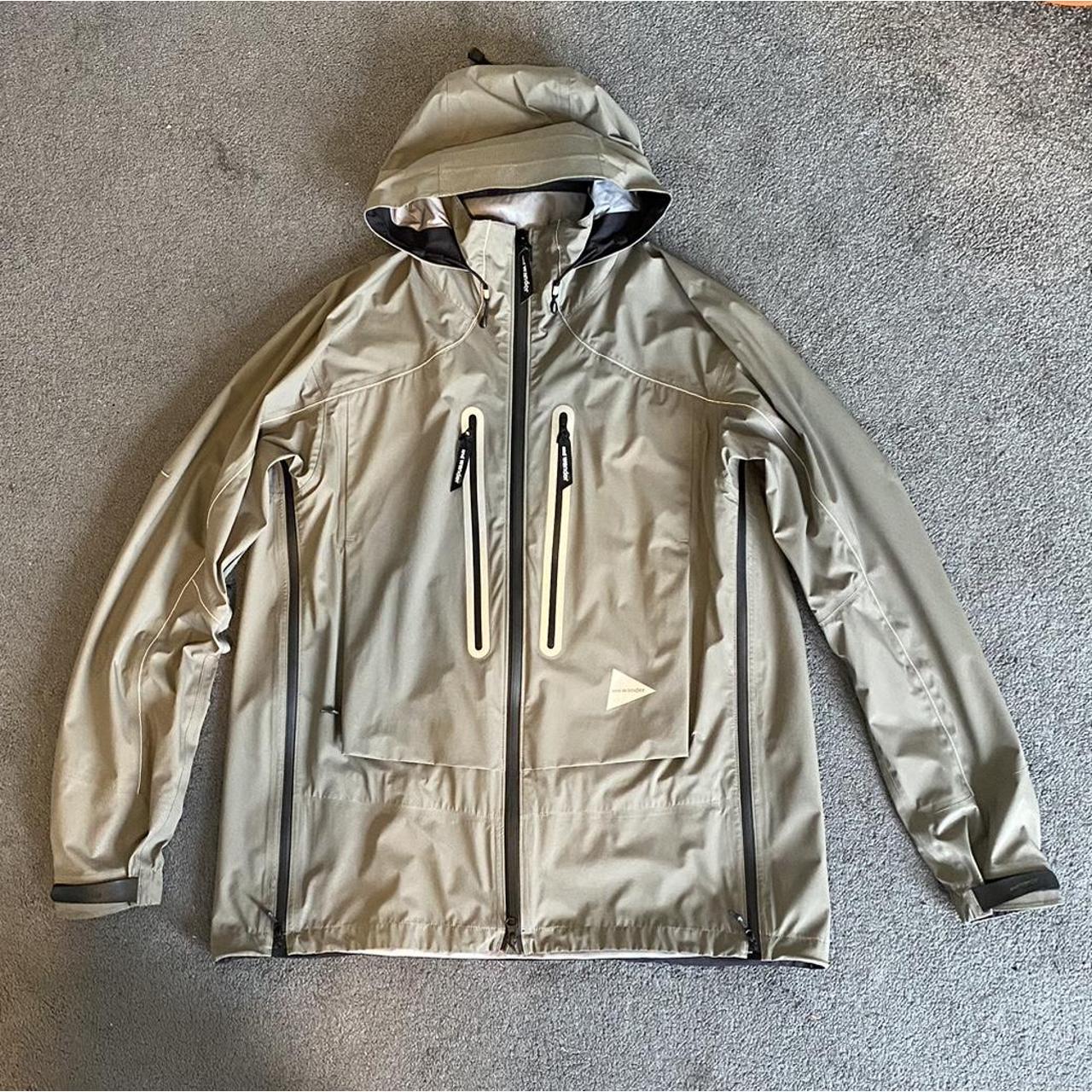 And Wander Pertex Shield Jacket, Grey Used /... - Depop