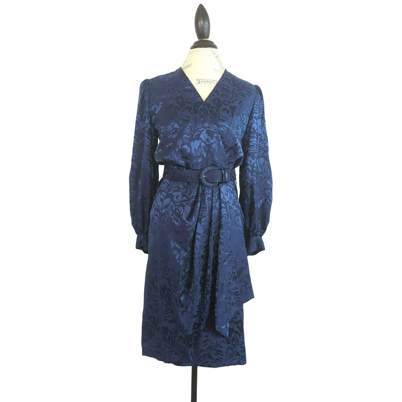 Vintage 1970s Helga for Neiman Marcus Cobalt blue... - Depop