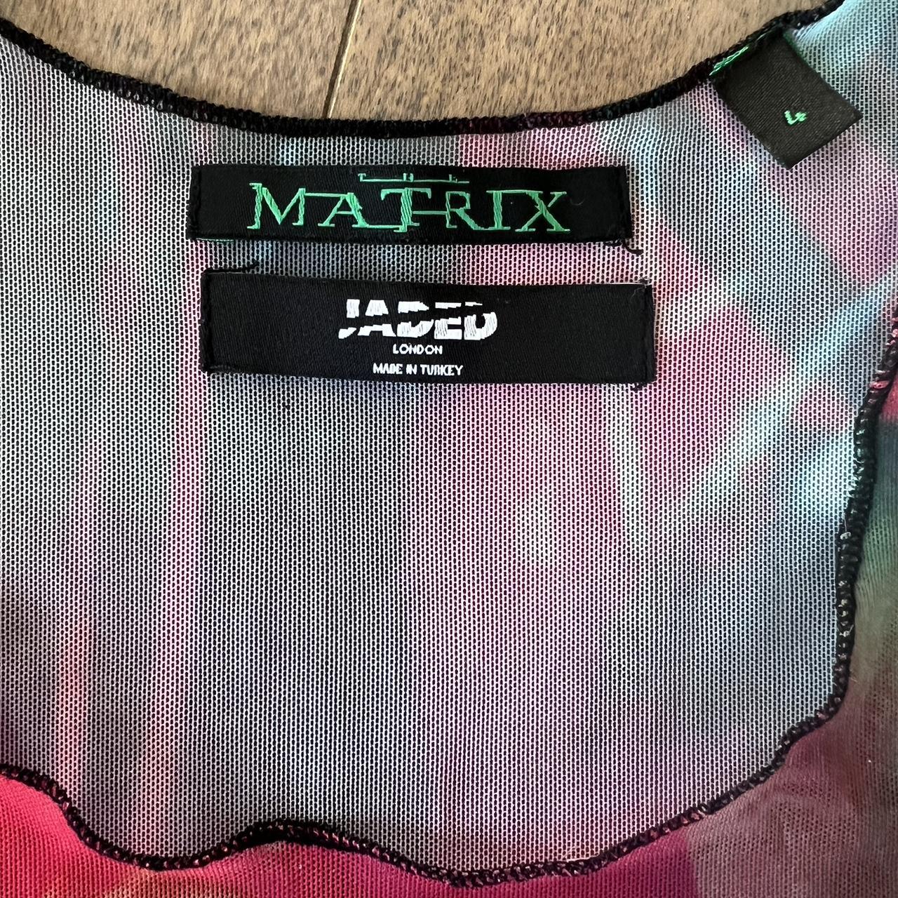 Jaded London x The Matrix Mesh Dress Features... - Depop