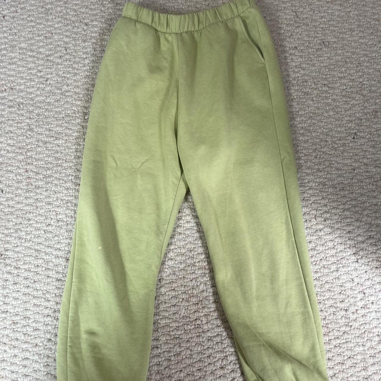 Zara green trackies / sweatpants - Depop