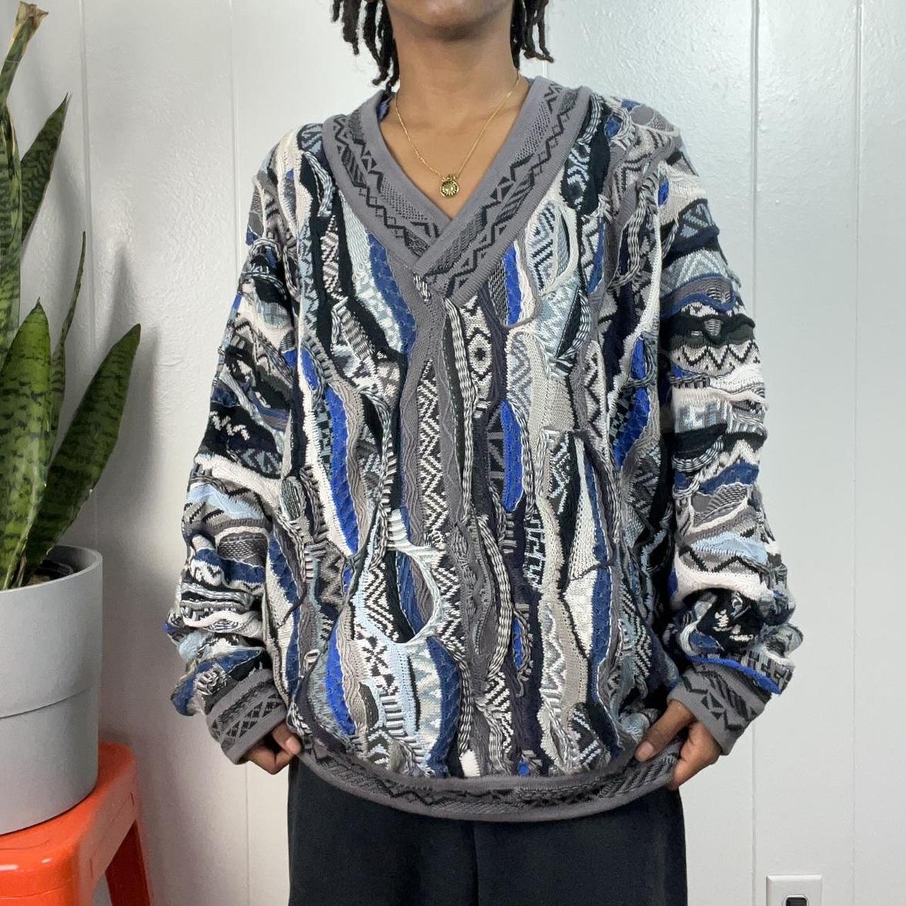 vintage 90s coogi v neck sweater FIRM ON PRICES /... - Depop