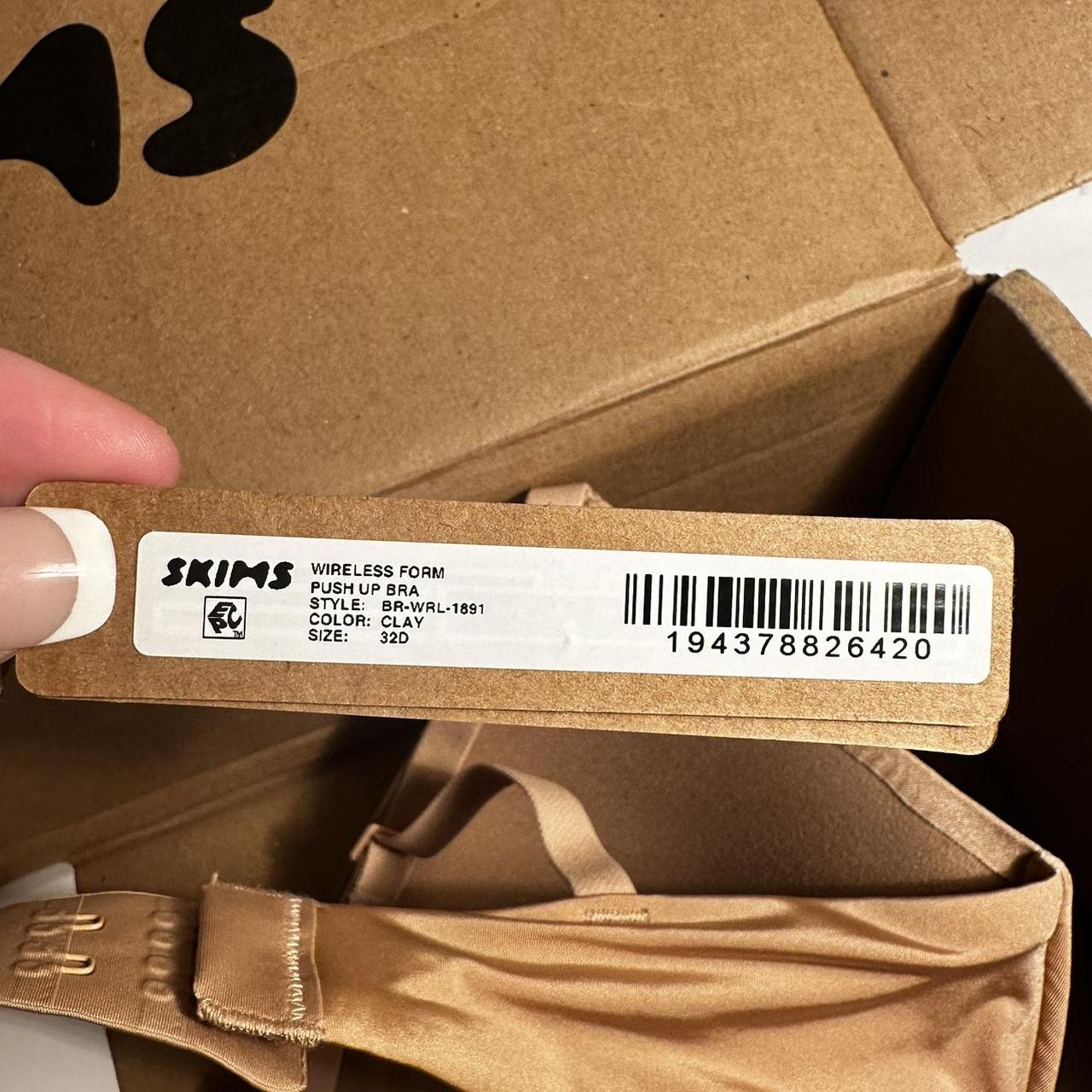 Skims wireless form push up bra size 32 in the color... - Depop