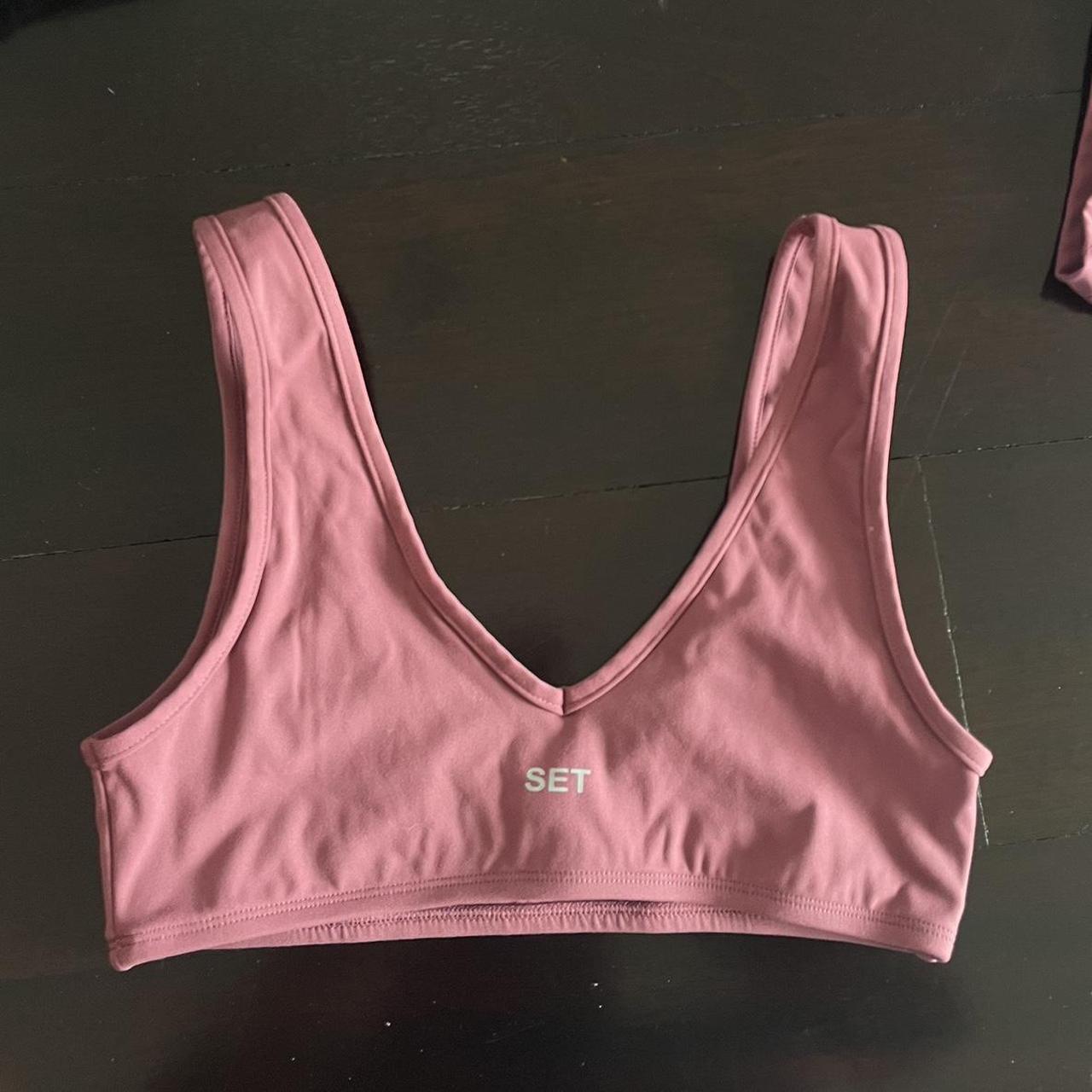 SetActive mauve workout set / shorts are a size... - Depop
