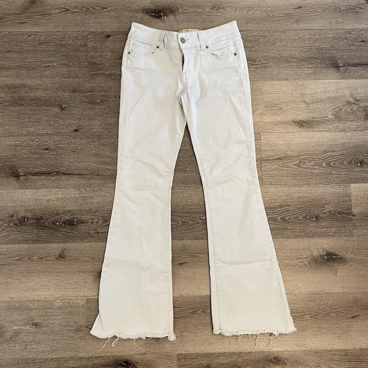 2000s bootcut denim jeans🎧 Cutoff flare at the... - Depop