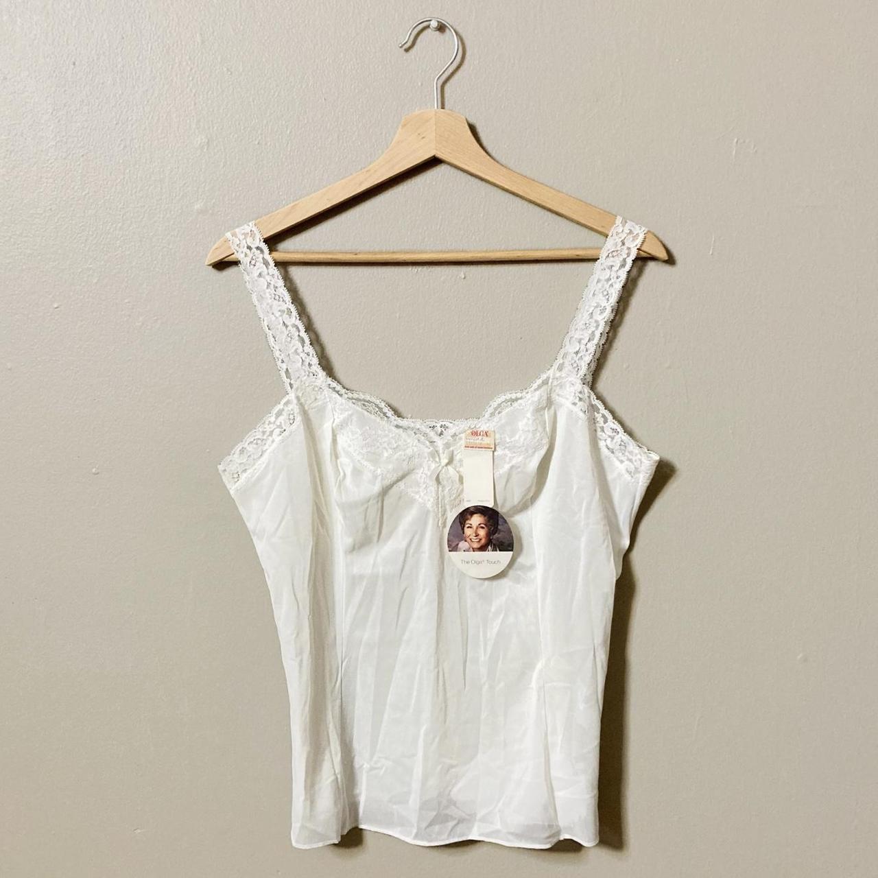 Olga Women's White Vest | Depop