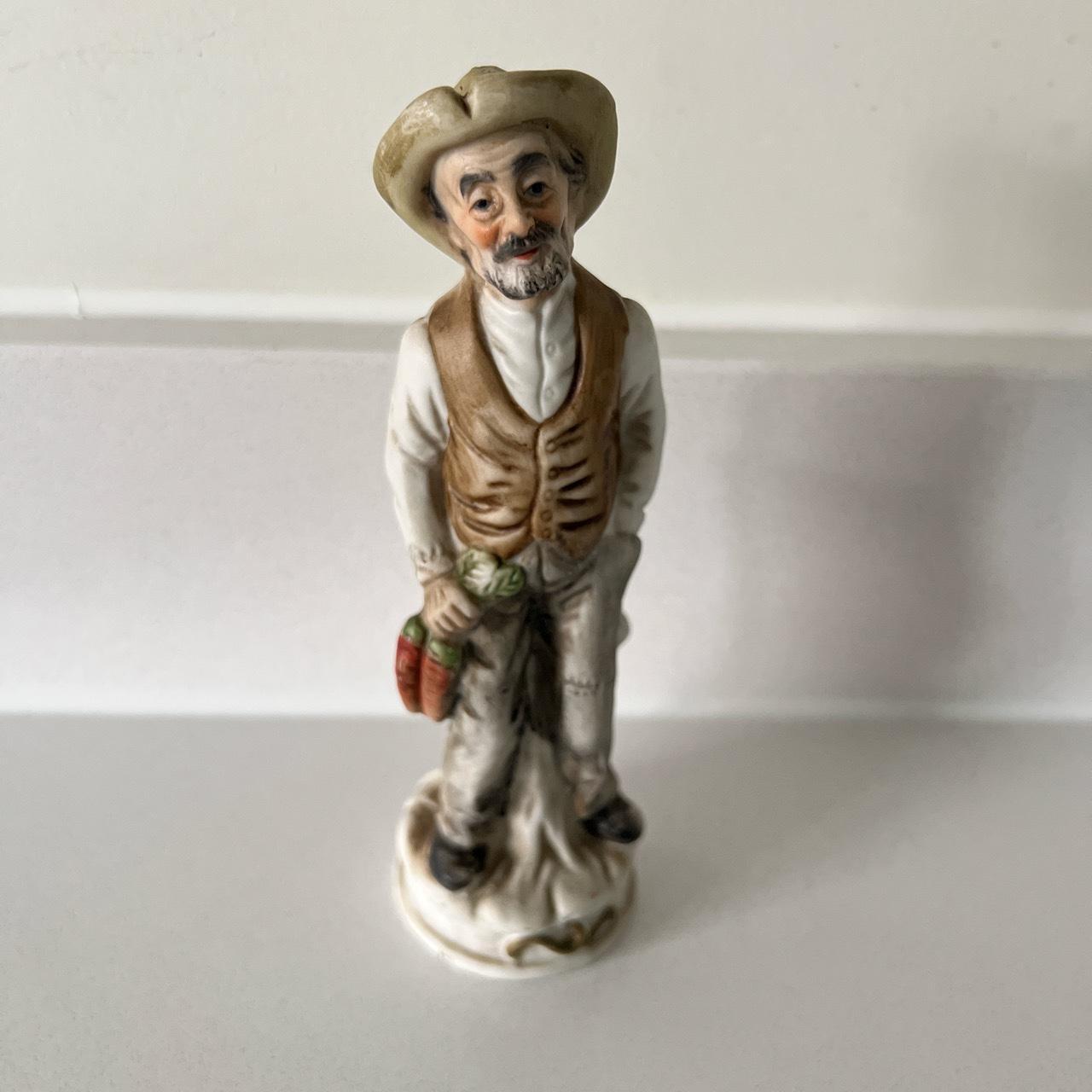 Vintage Porcelain Man Old Figure Collectable Figurine - Depop