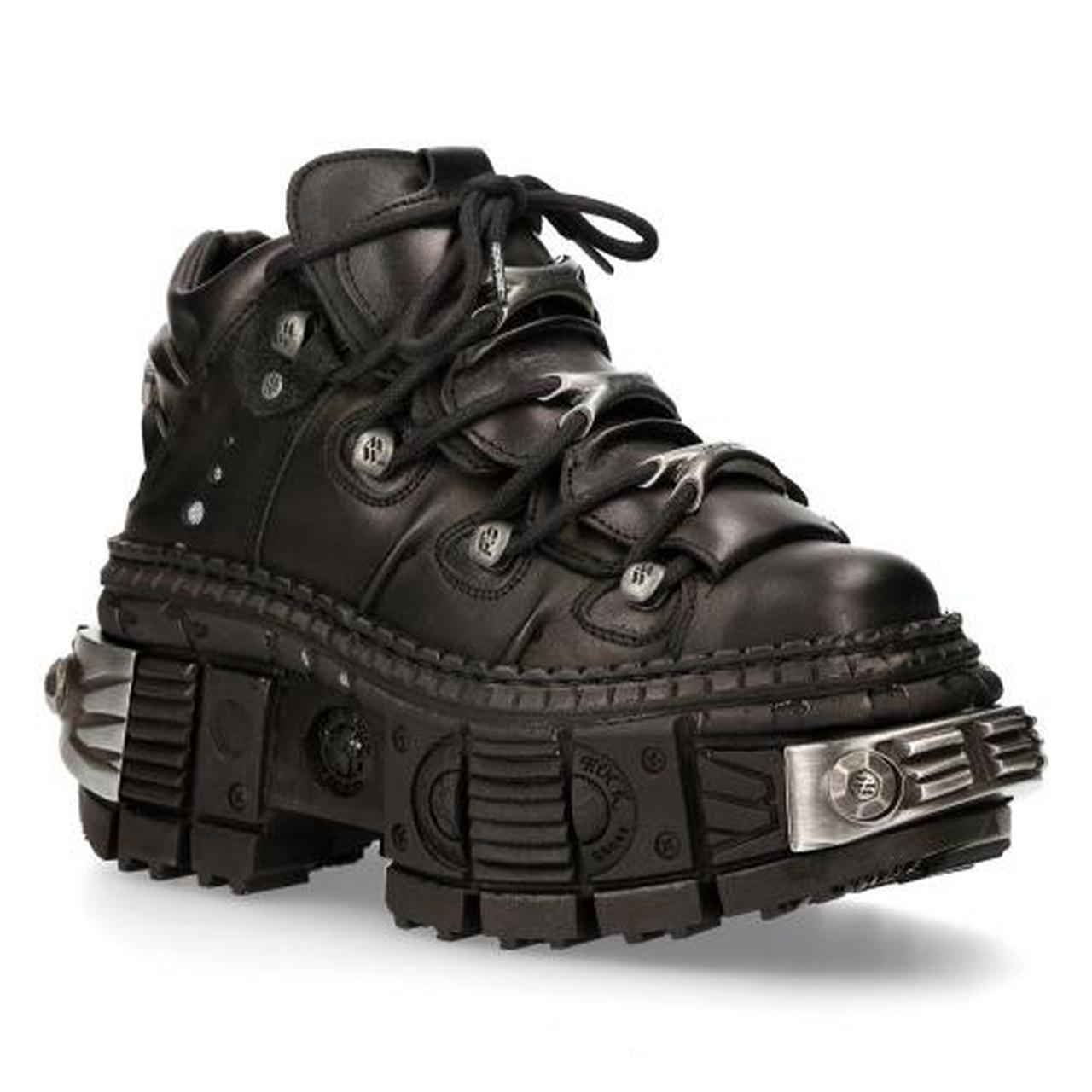 New Rock Boot M-WALL106-S10 Black leather New Rock... - Depop