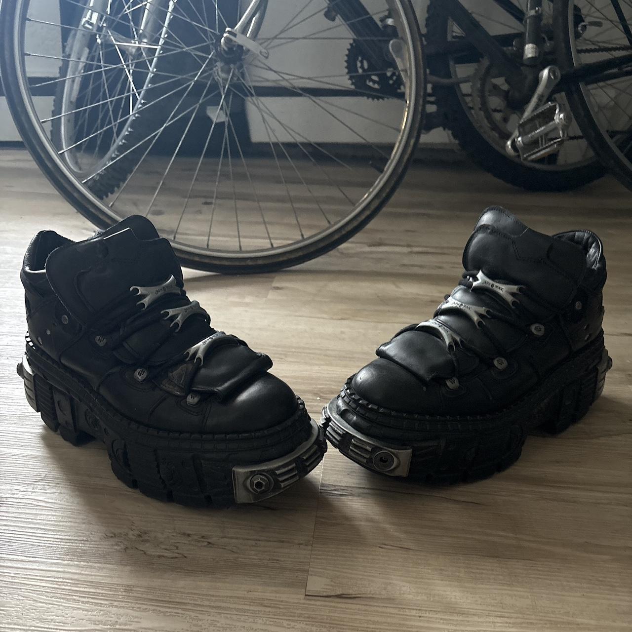 New Rock Boot M-WALL106-S10 Black leather New Rock... - Depop