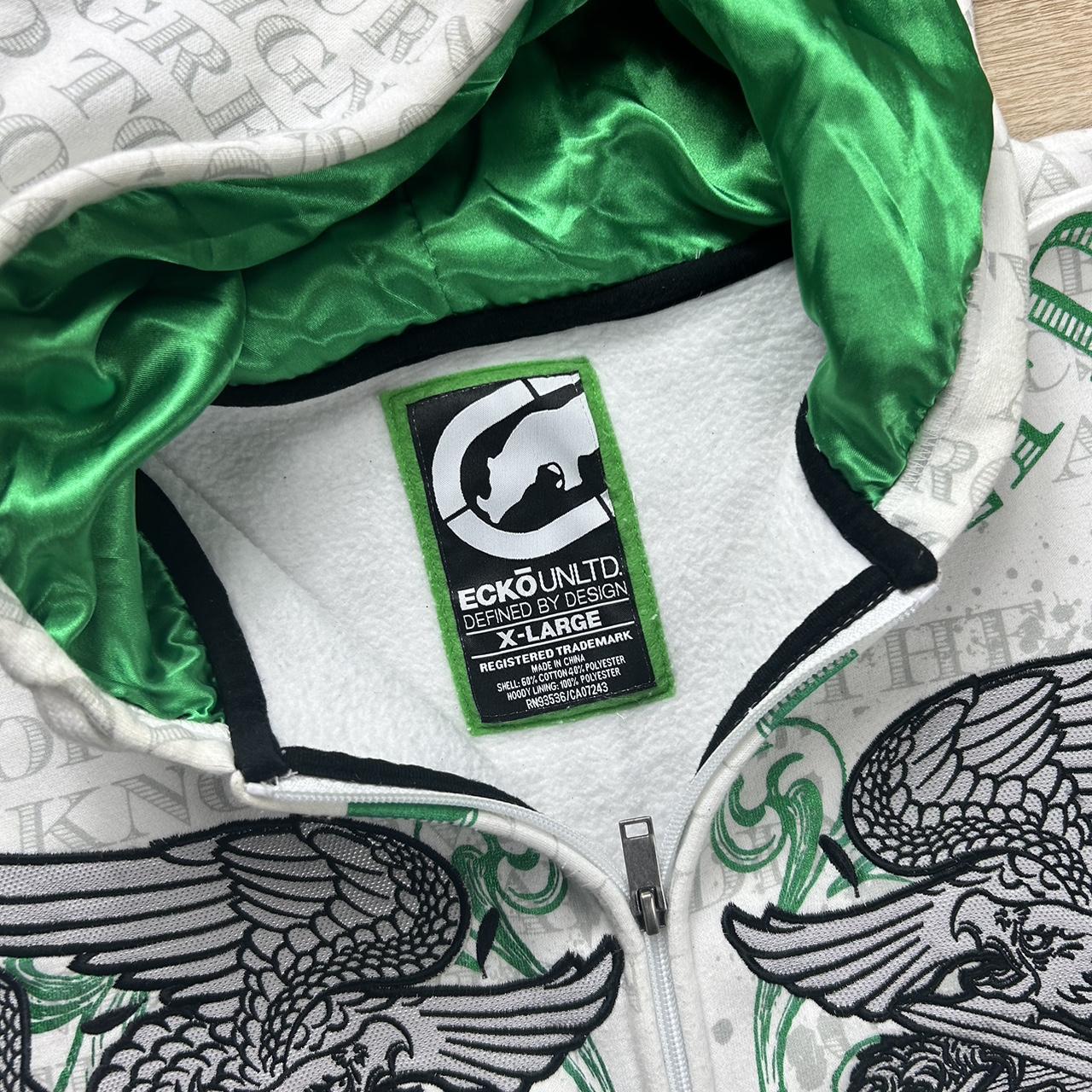 Y2K Ecko Zip Up Hoodie Crazy y2k graphic and... - Depop